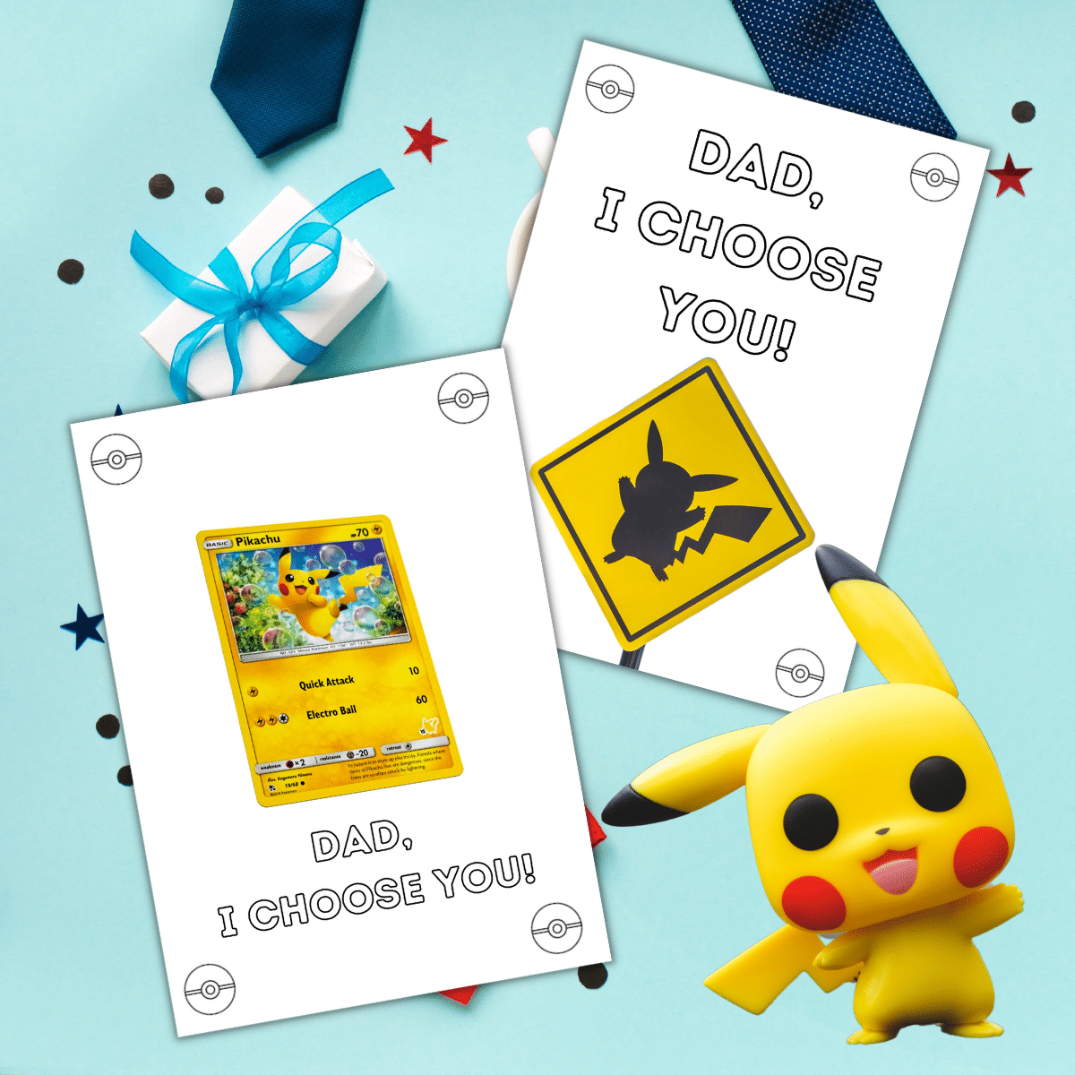 Pokemon Fathers Day Card and Gift Ideas - In The Playroom