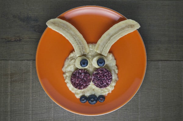 Healthy Rabbit Snack For Kids In The Playroom