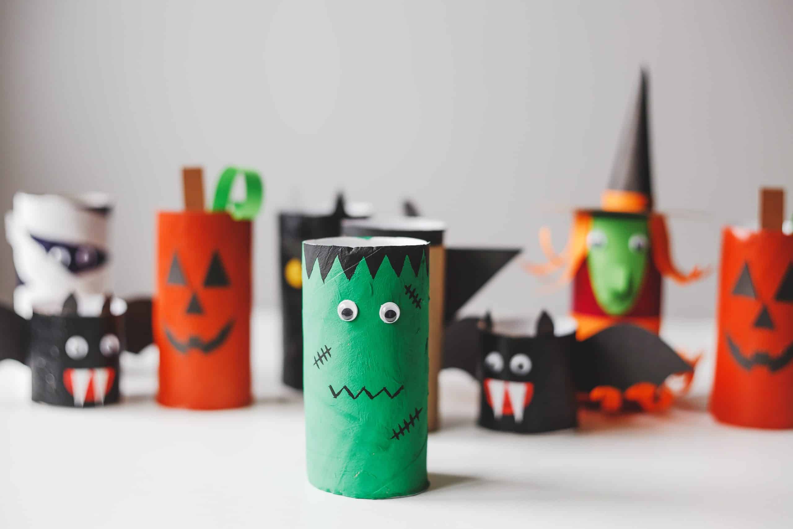 Toilet Paper Roll Frankenstein Craft - In The Playroom