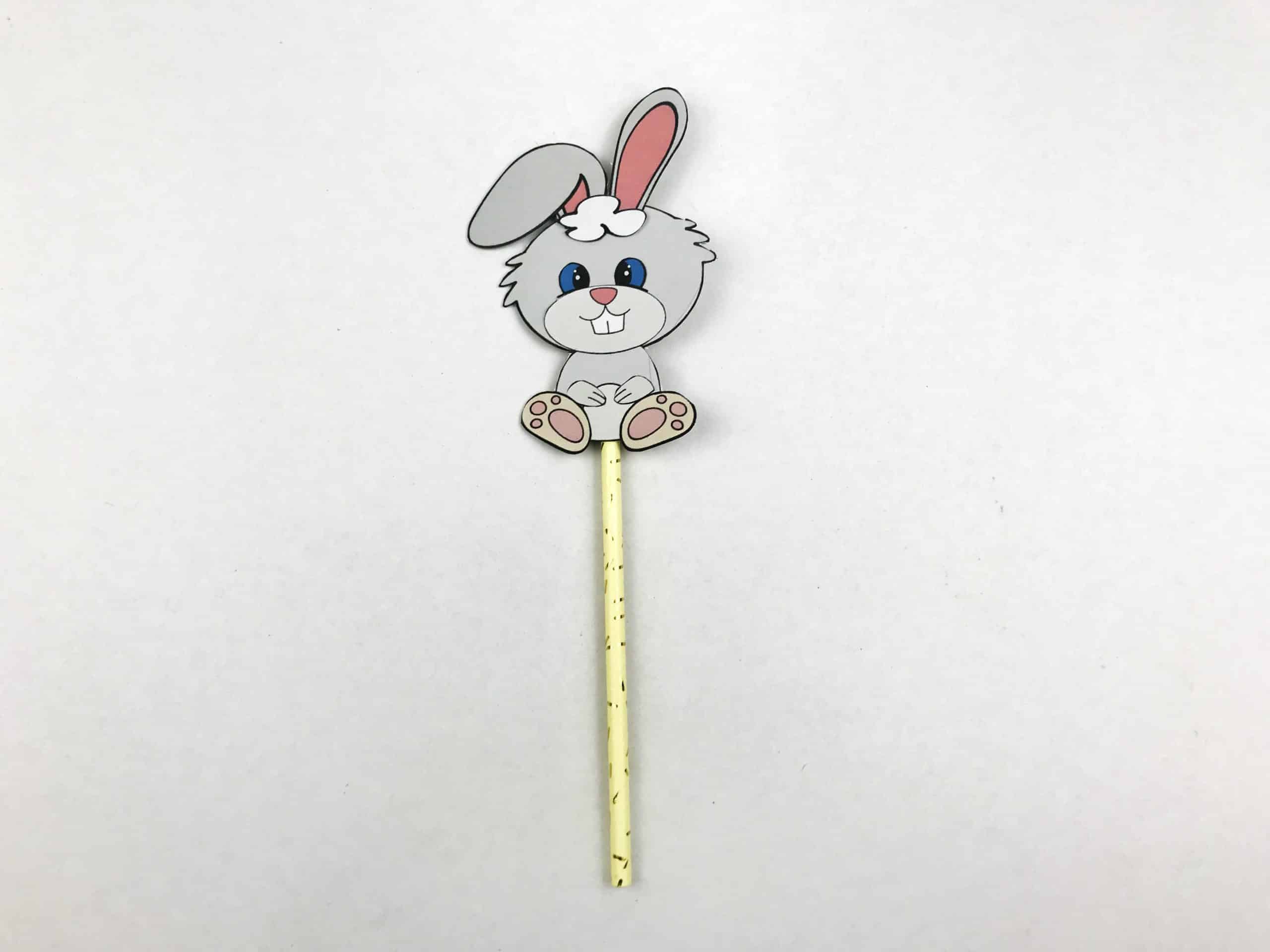How To Make Cute Bunny Craft With Free Printable Template - In The Playroom