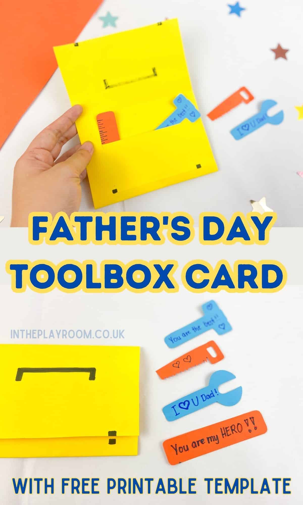 Diy Tool Box Father S Day Card Craft In The Playroom