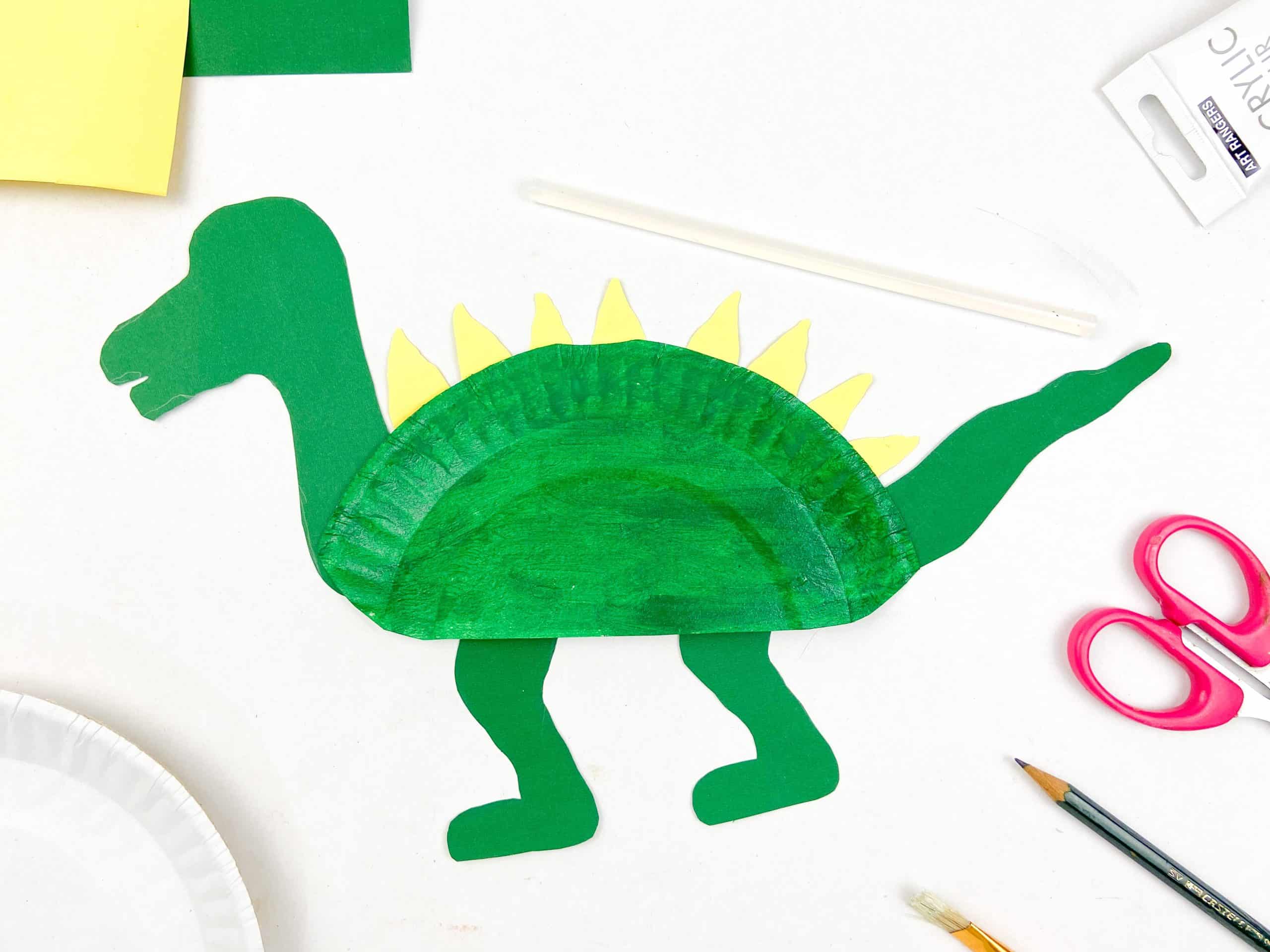 Paper Plate Dinosaur Craft - In The Playroom