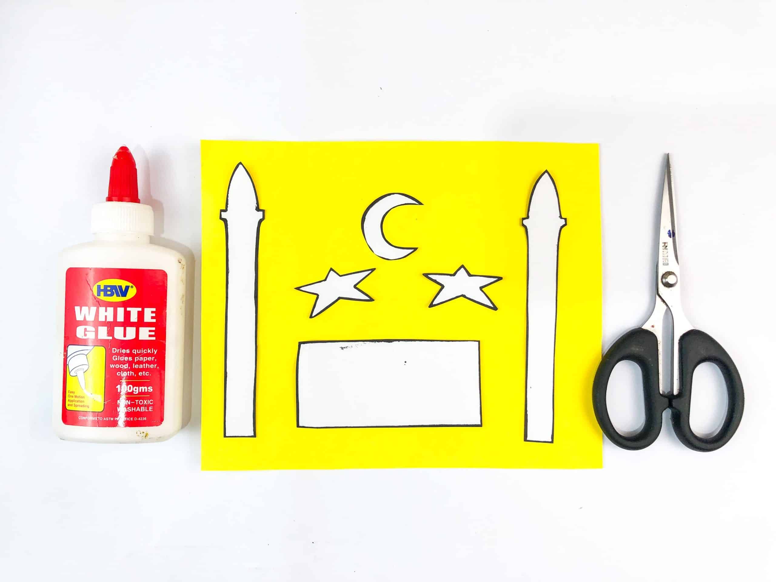 Pop up Mosque Card Ramadan Craft - In The Playroom