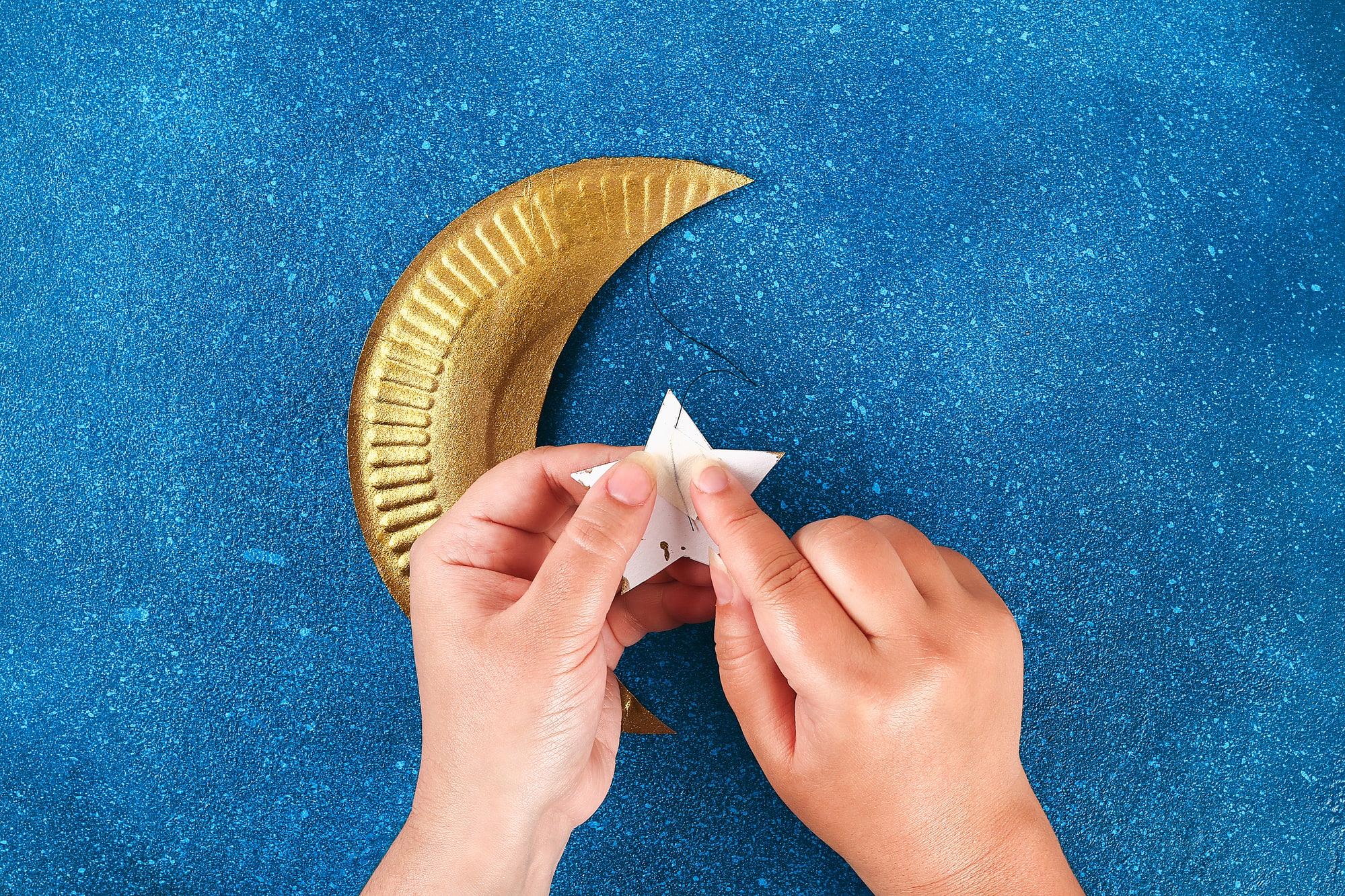 How to Make a Paper Plate Crescent Ramadan Decoration with Kids - In ...