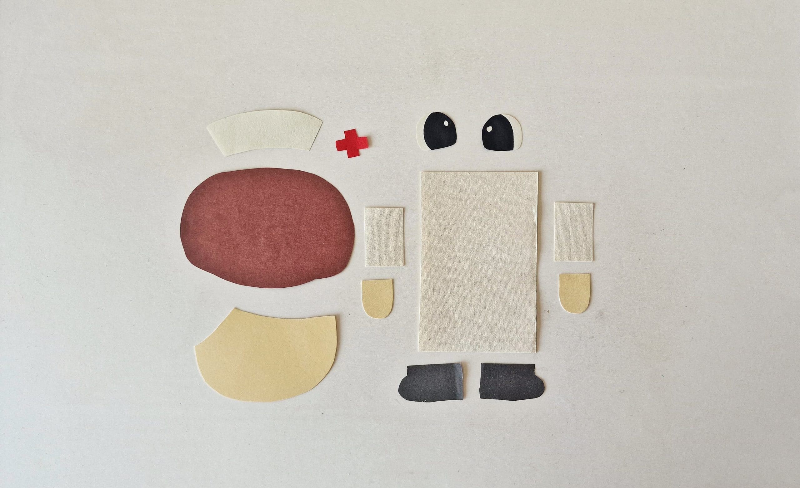 Community Helper Nurse Paper Bag Puppet - In The Playroom