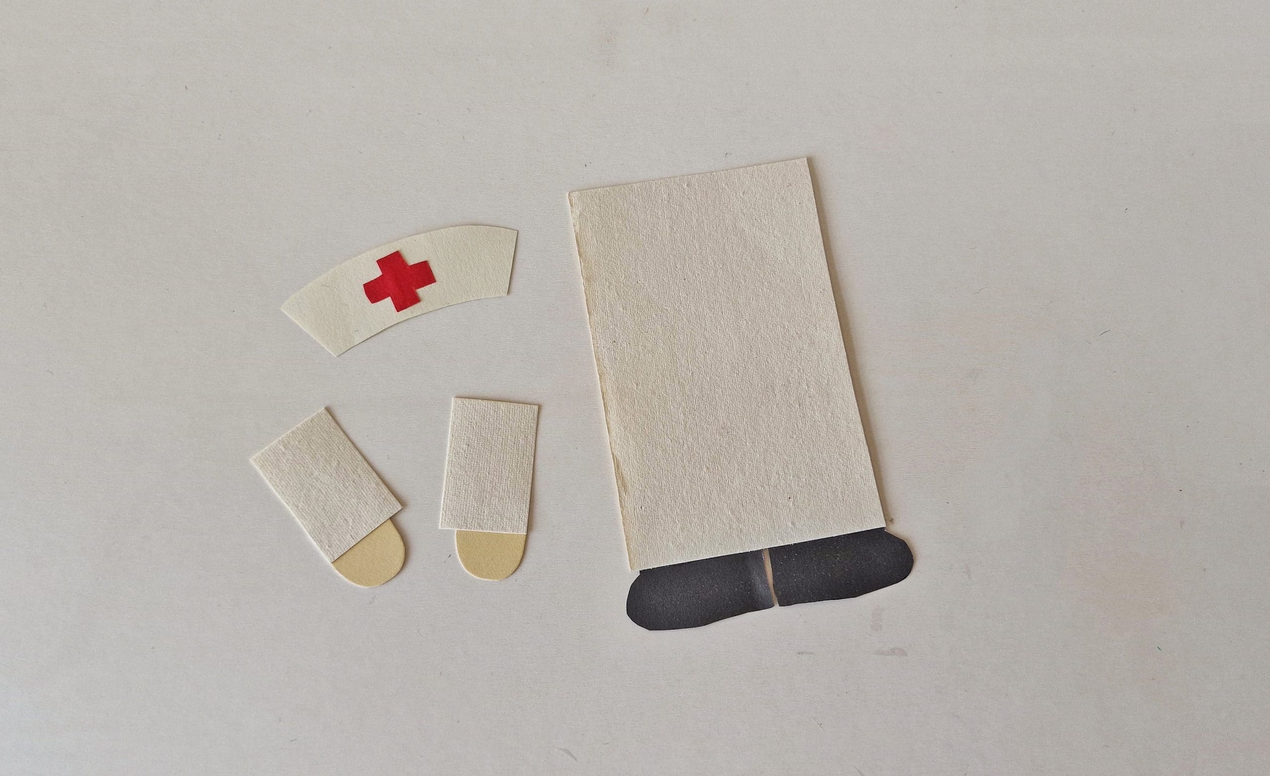 Community Helper Nurse Paper Bag Puppet - In The Playroom