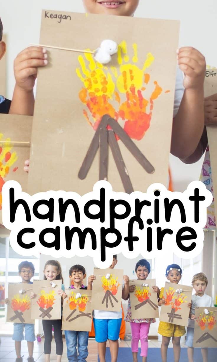Handprint Campfire Craft - In The Playroom