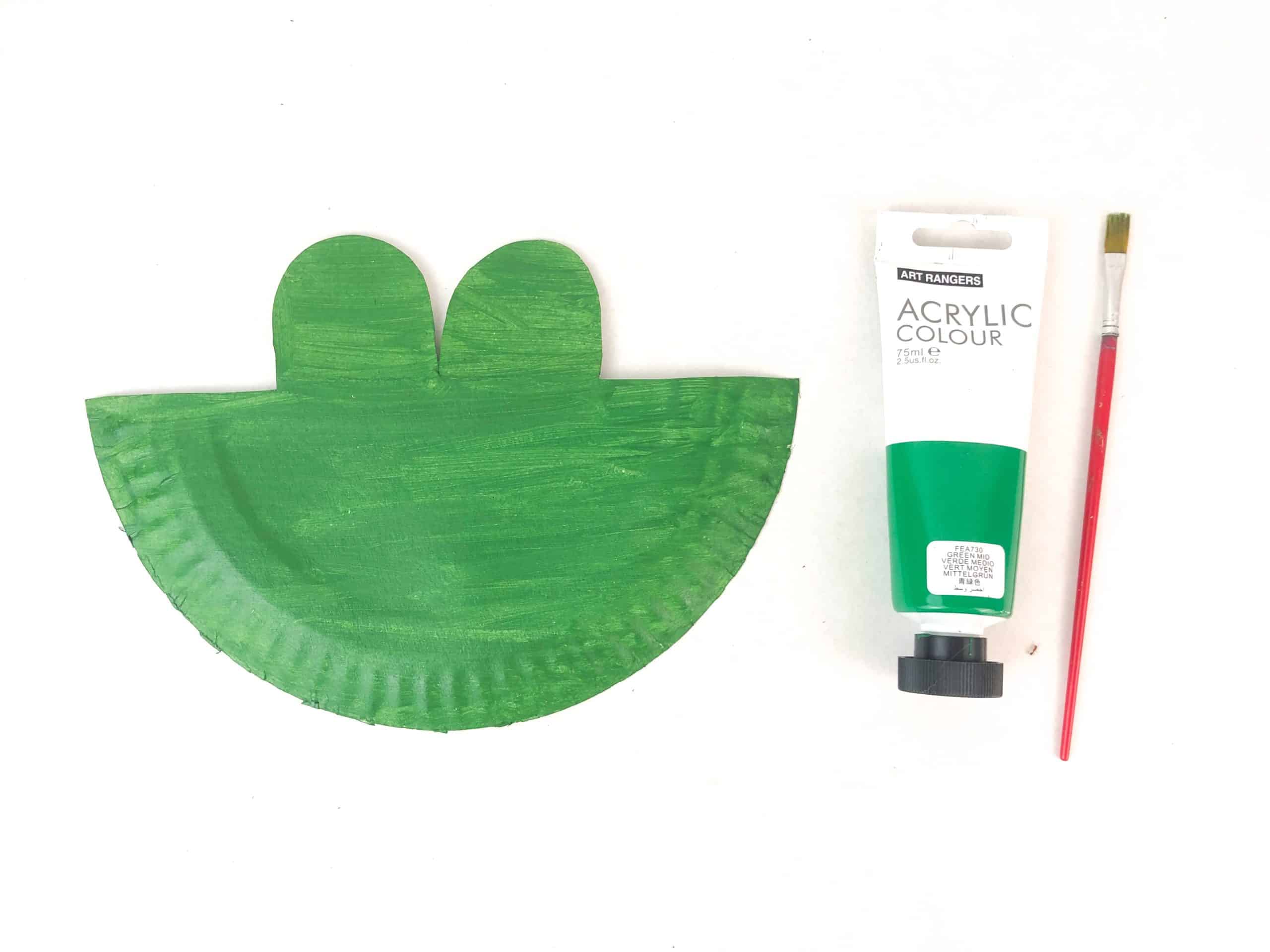 Paper Plate Frog Craft with Moving Eyes - In The Playroom