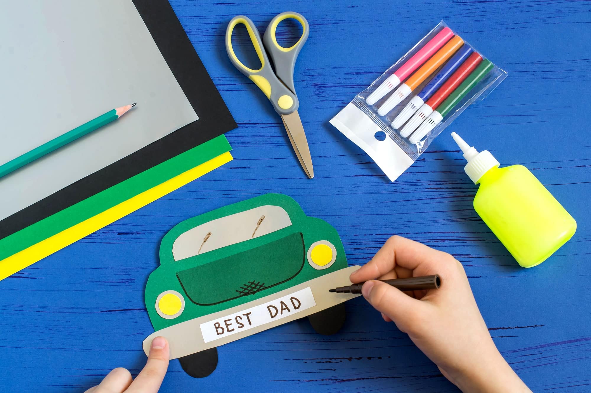 Car Father's Day Card - In The Playroom