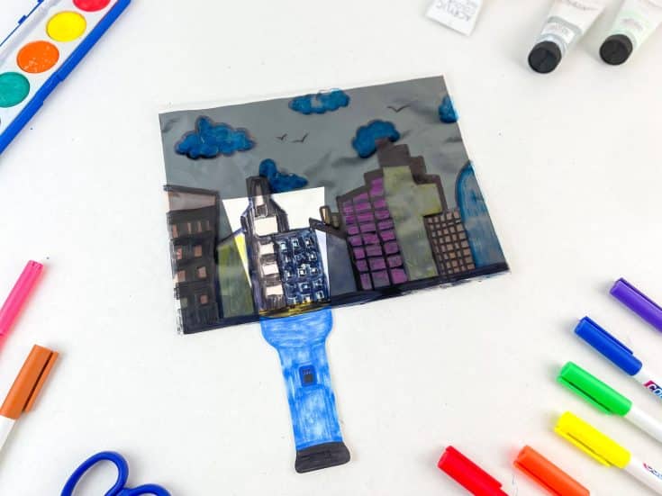 Cityscape Flashlight Craft - In The Playroom