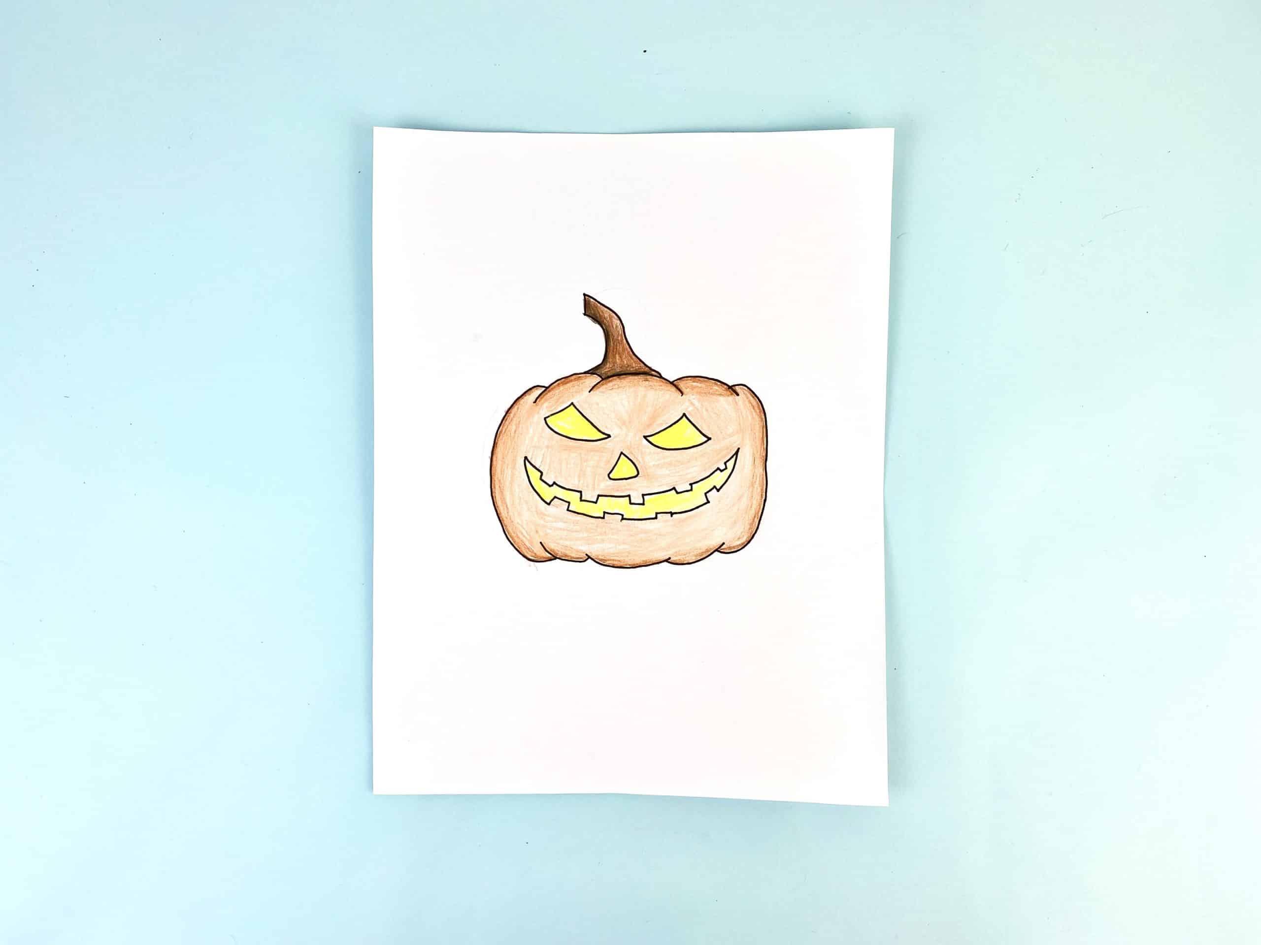 How to Draw Scary Pumpkin Faces - In The Playroom