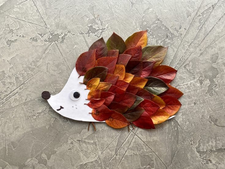 Fall Leaf Hedgehog Craft - In The Playroom