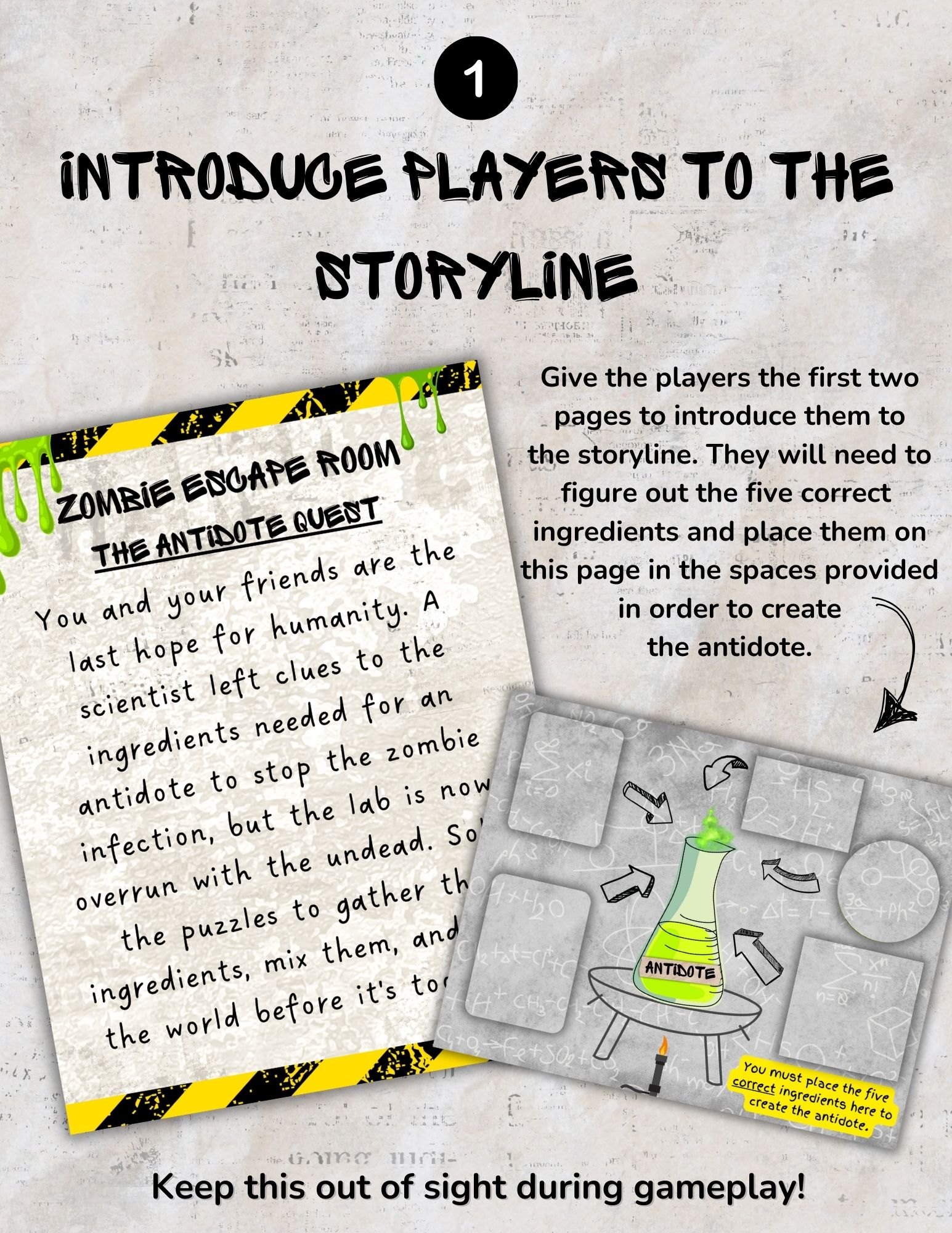 How to Play the DIY Zombie Escape Room - In The Playroom