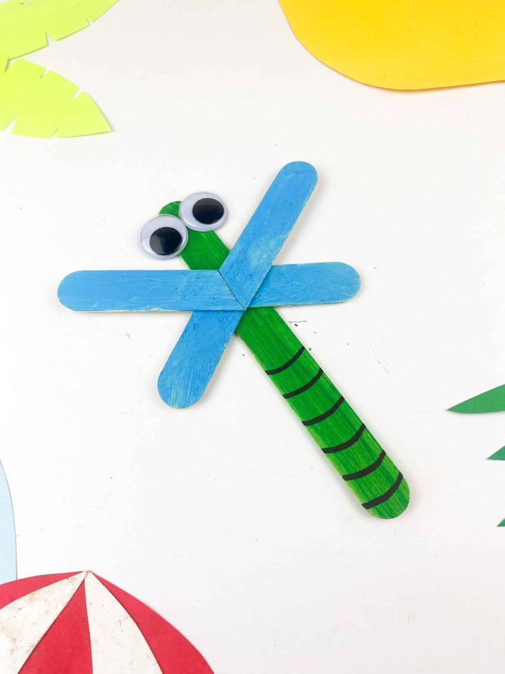 Popsicle Stick Dragon Fly Craft - In The Playroom