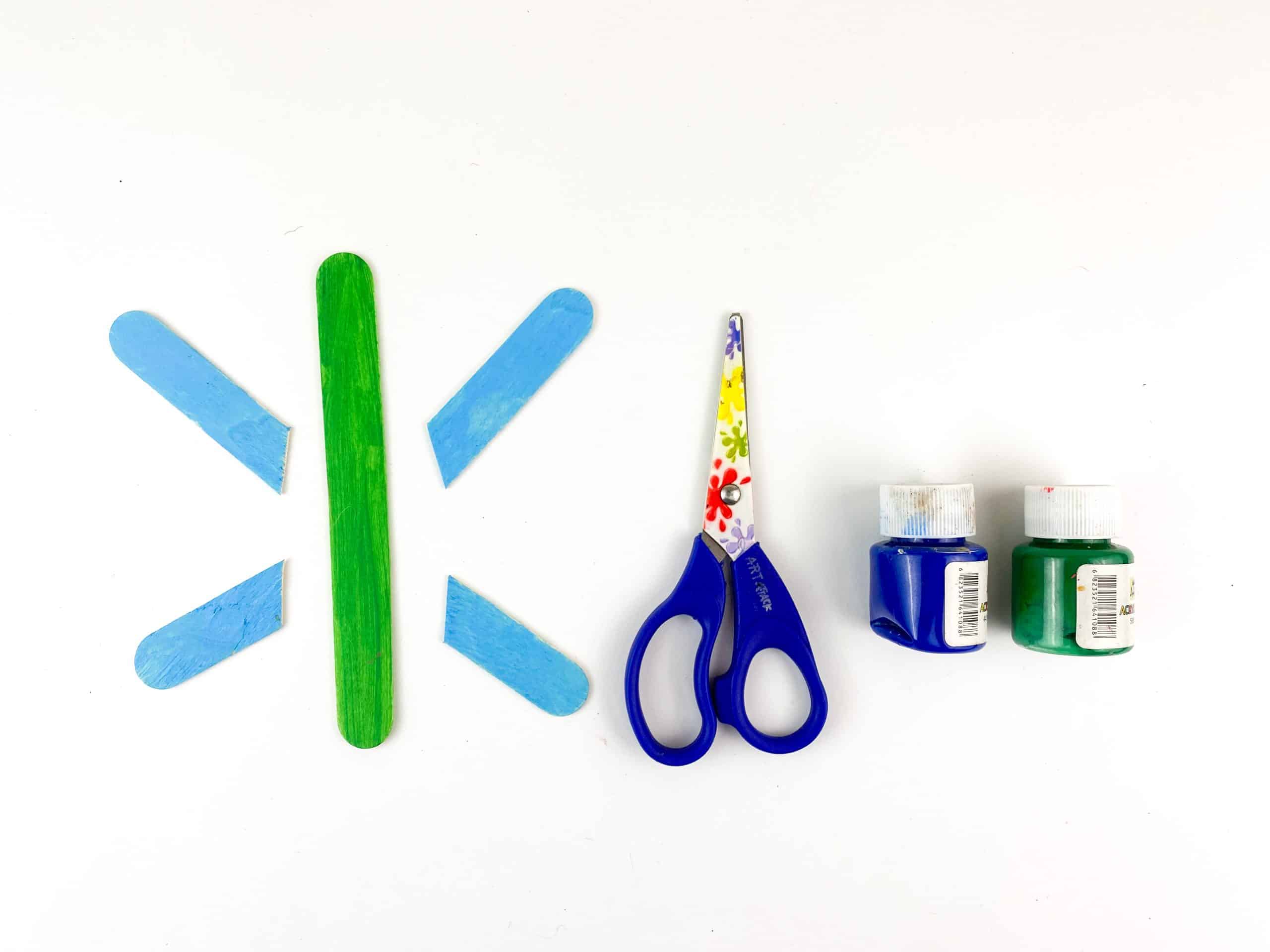 Popsicle Stick Dragon Fly Craft - In The Playroom