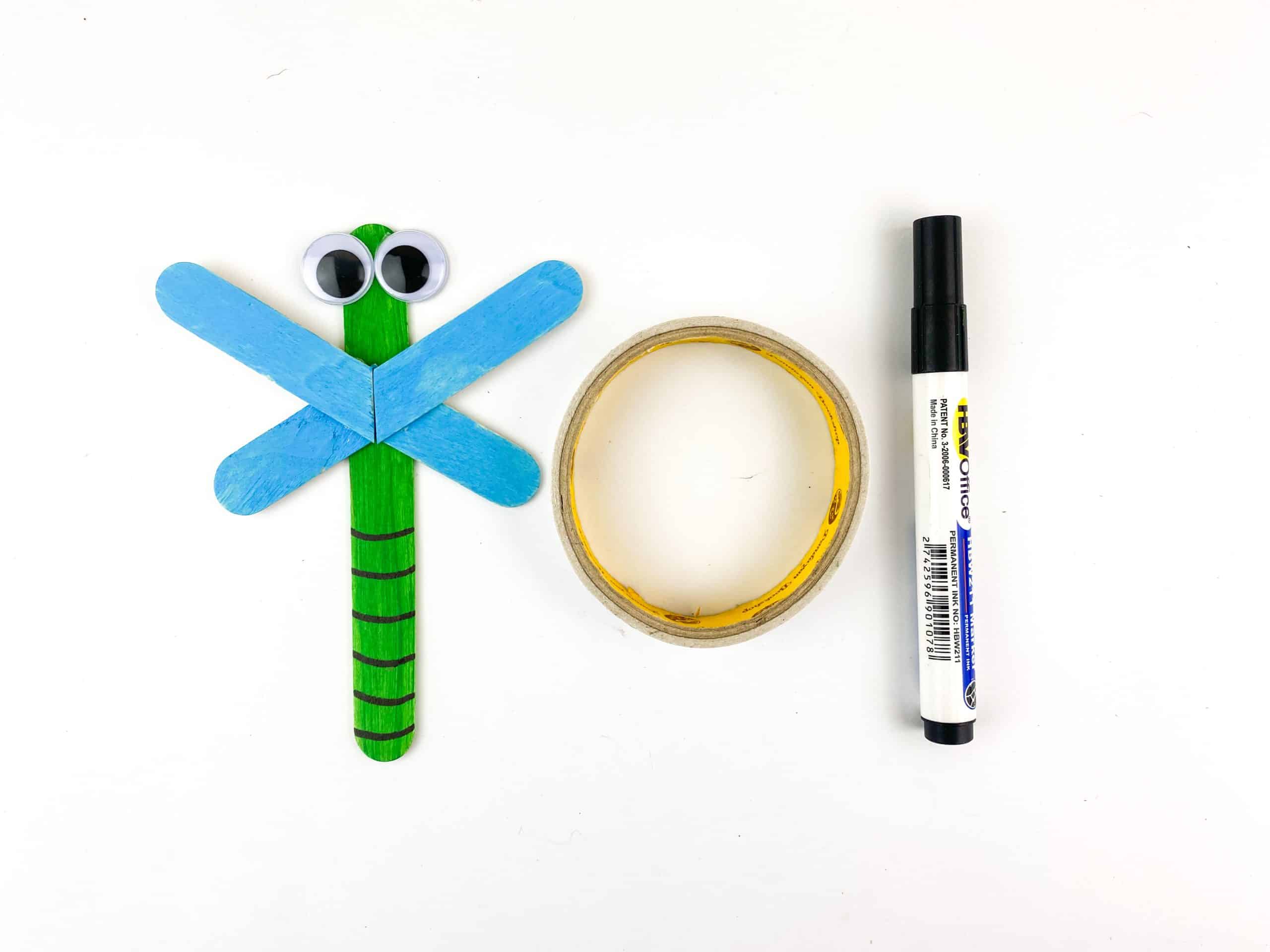 Popsicle Stick Dragon Fly Craft - In The Playroom